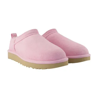 UGG Womens Sheepskin Wool-Lined Slipper Pink Calfskin