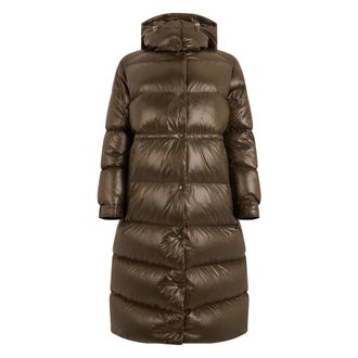 Moncler Daunenjacke mit Kapuze - - Coats - Damen - Braun - S