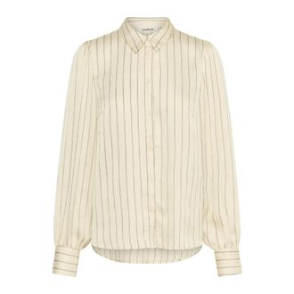 Soaked In Luxury Femme, Blouses et Chemises, Beige, Taille: 46 FR Chemise Ray&eacute;e Nature Stripe Slioana Paris