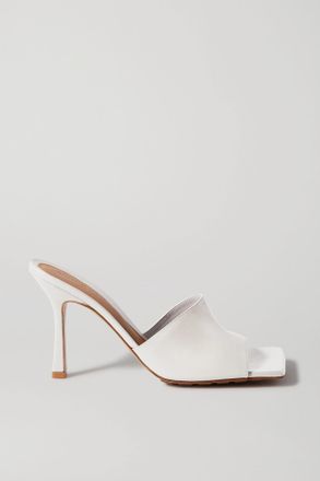 Bottega Veneta Mules En Cuir - Blanc