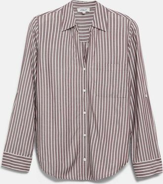 s.Oliver Langarmbluse Bluse Flie&szlig;ende Viskose-Bluse mit Turn-up