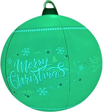 Angoily Aufblasbarer Ball F&uuml;r Weihnachtsdekoration Gro&szlig;er Outdoor-schmuck Aufblasbare Weihnachtskugel F&uuml;r Drinnen Und Drau&szlig;en