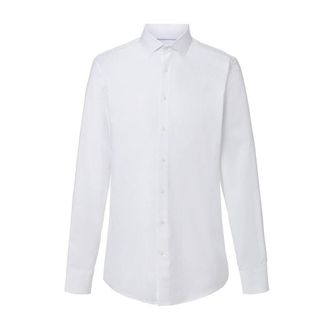 Hackett Herren Businesshemd Poplin Classic Dc, Weiß (White 800), X-Small (Herstellergröße: 145)