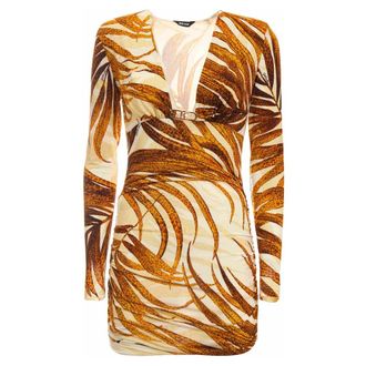 Just Cavalli Short Dress - - Dresses - Damen - Gelb - M