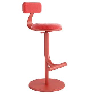 Generic Ergonomische Barhocker in Tresenh&ouml;he aus Samt, Fr&uuml;hst&uuml;cks- und Esszimmerst&uuml;hle f&uuml;r K&uuml;cheninseln, multifunktionale, mechanisch h&ouml;henverstellbare Drehho