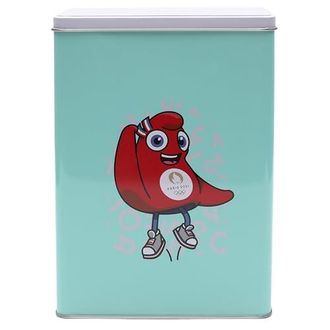 PARIS 2024 CJO5111 Metalldose Maskottchen mit hohem Arm, 16,1 x 24,7 x 10,1 cm, offizielles Lizenzprodukt, Aufbewahrungsbox für die Küche, Vorratsdose Zucker Get