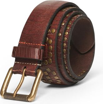 Superdry Herren Goods Gürtel mit Logo Braun L