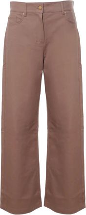 Max Mara Femme, Pantalons, Brun, Taille: 38 FR Marianna Palazzo Pantalons