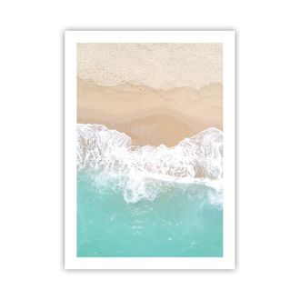 Arttor Wandposter Art Prints 50x70cm Poster ohne Rahmen Meer Welle Sand Küche Wanddeko Bild Wand Kunstdruck Deko Wandbilder Dekoration Wohnzimmer Schlafzimme