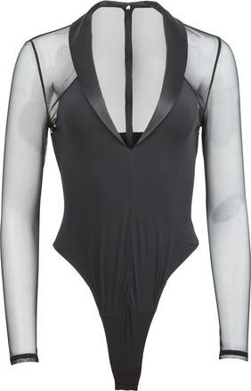 Fleur du Mal body à col v - Noir