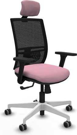 Piqueras y Crespo Yunquera Computerstuhl mit 3D-Armlehnen, h&ouml;henverstellbarer Lendenwirbelst&uuml;tze und h&ouml;henverstellbarem Kopfteil, ausgestattet mit 4 Positionen, Schwarz