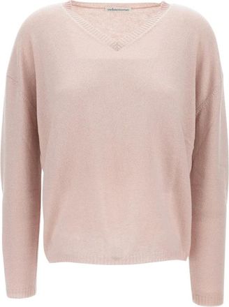 Stefano Mortari Femme, Pulls, Rose, Taille: 42 FR Pull ras du cou en cachemire