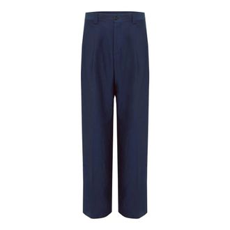 Laneus Hosen mit Knopfleistentaschen - - Trousers - Herren - Blau - M