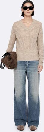 AllSaints Mabel Pullover in Kieselgrau