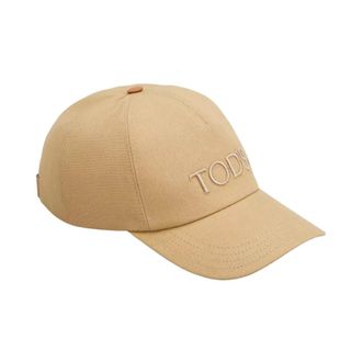 Tod's Homme, Accessoires, Beige, Taille: ONE Size Casquette Beige avec Visi&egrave;re, Fabriqu&eacute;e en Italie