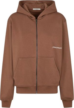 Hinnominate Hinnominate, Femme, Sweatshirts et sweats &agrave; capuche, Brun, Taille: 38 FR Felpa Basica Zip e Cappuccio