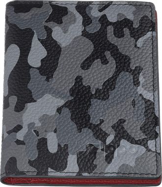 Zippo Kartenetui - Leder - Camouflage Grau - Kreditkartenetui für Damen und Herren - 6 Kartenfächer, 2 Einschubfächer, 1 Ausweisfach