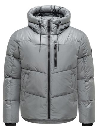 Stone Harbor Herren Winterjacke Kiaano - gesteppt, mit Kapuze & gl&auml;nzenden Eins&auml;tzen