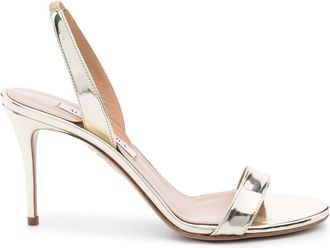 Aquazzura Femme, Chaussures, Jaune, Taille: 37 EU So Nude 85mm Sandal