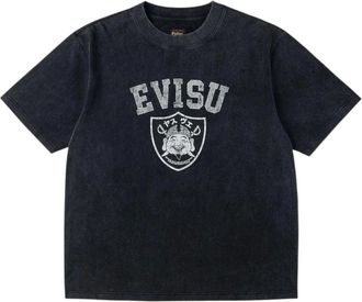 Evisu Homme, Tops, Noir, Taille: M Raiders T-Shirt