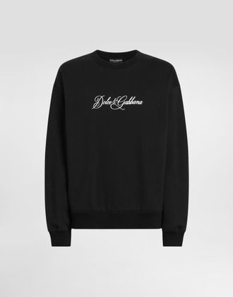 Dolce & Gabbana Sweatshirt Aus Baumwolle Mit Logo - Mann Sweatshirts Schwarz 52