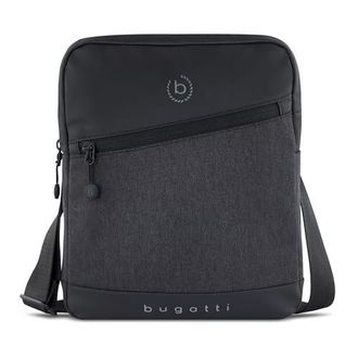 Bugatti Universum Sacoche Homme Bandouli&egrave;re - Pochette Tablette Business, Voyage et Randonn&eacute;e - Noir