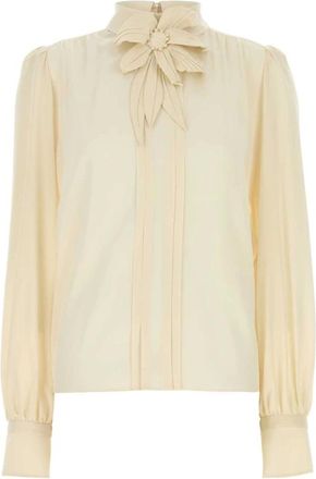 Valentino Garavani Femme, Blouses et Chemises, Jaune, Taille: 36 FR Haut Brod&eacute; | Blouse