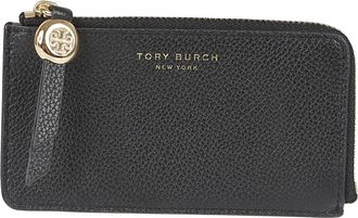 Tory Burch Femme, Accessoires, Noir, Taille: ONE Size Porte-cartes zipp&eacute; Romy