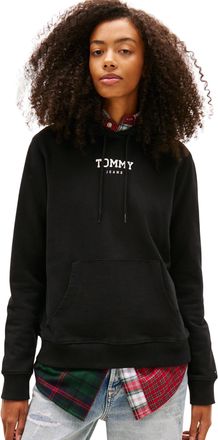 Tommy Jeans Damen Tjw Reg ESS Logo 2 Hoodie EXT Dw0Dw21921 Kapuzenpullover, Black (Black), 3XL Plus