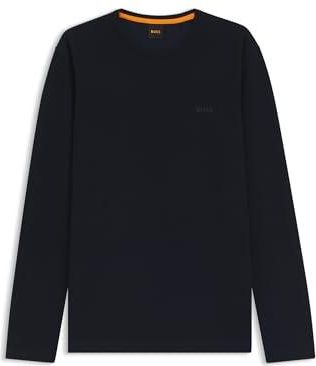 BOSS Hommes Tempesto T-Shirt en Coton m&eacute;lang&eacute; &agrave; la Structure gaufr&eacute;e