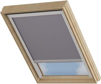 Cocoon Dachfenster Verdunkelung CK04 - Kompatibel mit VELUX Dachfenstern - Dachfenster Rollo mit Hitzeschutz - Einfache Montage - Grau