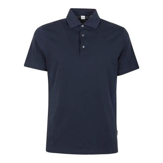 Aspesi Cotton Jersey Polo - - Tops - Herren - Blau - S