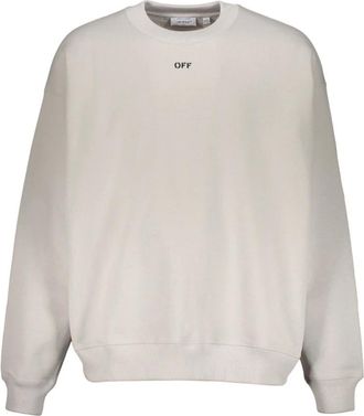 Off-white Homme, Sweatshirts et sweats &agrave; capuche, Gris, Taille: S Logo SweaT-shirt