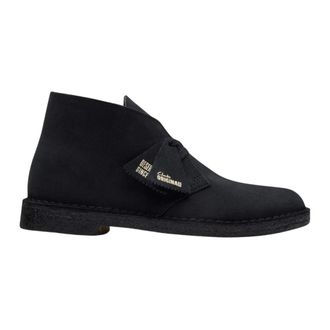 Clarks Bottine D&eacute;sert en Camoascio Semelle Caoutchouc - Homme - Chaussures - Bleu - Taille: 43 EU