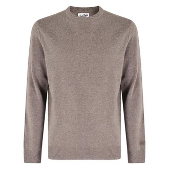 MC2 Saint Barth Off White Crew Neck Sweater - - Knitwear - Herren - Braun - XL