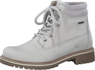 Tamaris Damen Bequemschuhe, Frauen Schn&uuml;rschuhe,Wechselfu&szlig;bett,DUOtex,wasserabweisend,warm gef&uuml;ttert,Halbschuhe,schn&uuml;rer,Light Grey,37 EU