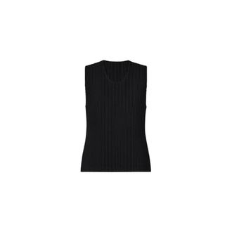 Issey Miyake Homme, Tops, Noir, Taille: XL Top sans manches