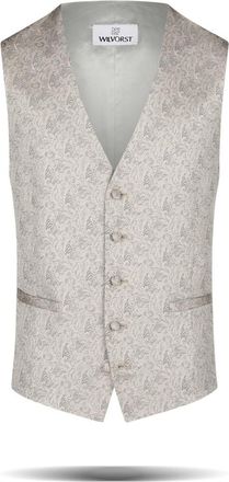 Wilvorst Festliche Weste mit Paisley-Muster und stoff&uuml;berzogenen Kn&ouml;pfen in