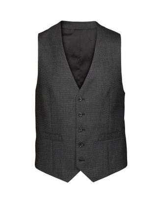 CHARLES TYRWHITT Ultimative Performance-Anzugweste aus Fil-&agrave;-Fil-Gewebe - Anthrazit