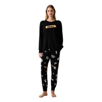 DKNY Dkny - Pyjama - Femme - V&ecirc;tements de nuit et de d&eacute;tente - Noir - Taille: 36 FR