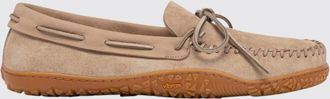 Buttero Chaussures bateau en cuir su&eacute;d&eacute; avec semelle Vibram et coutures apparentes
