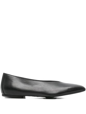 Rick Owens ballerines en cuir - Noir
