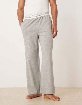 Calvin Klein Icon Cotton Stretch - Pyjama-Hose in Grau