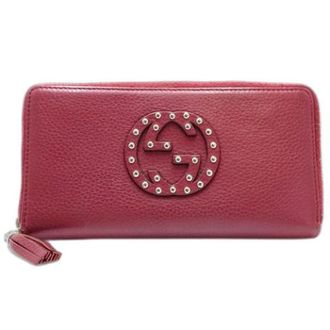 Gucci Portefeuille en cuir Pre-owned - Femme - Pre-owned - Rouge - Taille: ONE Size