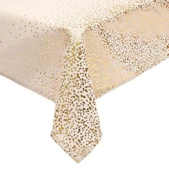 F&eacute;&eacute;ric Lights & Christmas Atmosphera - Nappe imprim&eacute;e l&eacute;opard 140x240cm Beige