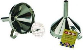 Ibili Funnel with Strainer, Stainless Steel, Silver, 10 x 10 x 13 cm
