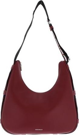 Coccinelle sac à épaule Raquel Handbag Double Grainy Leather Ribes/Prune framboise