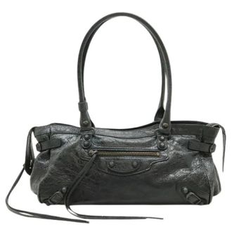 Balenciaga Pre-owned Le City East West Leather 2way Bag - - Pre-owned - Damen - Schwarzk - ONE SIZE