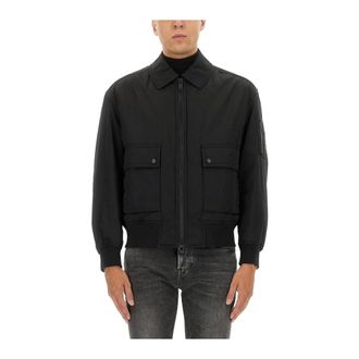 HUGO BOSS Homme, Vestes, Noir, Taille: S Bomber Vestes