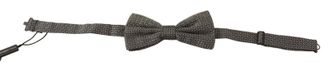 Dolce & Gabbana Mens Multicolor Patterned Adjustable Neck Papillon Bow Tie Silk